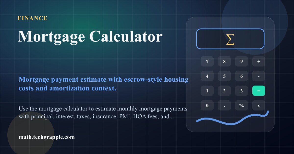 Mortgage Calculator - Estimate Monthly House Payments